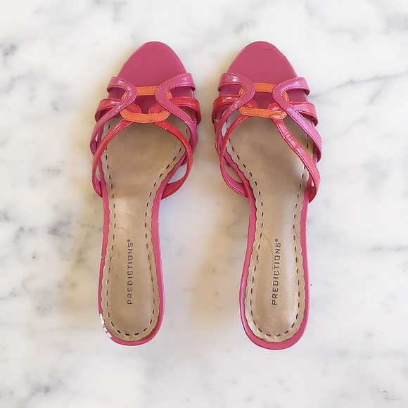 Predictions | Shoes | Multi Color Sandals With 2 Heels | Poshmark